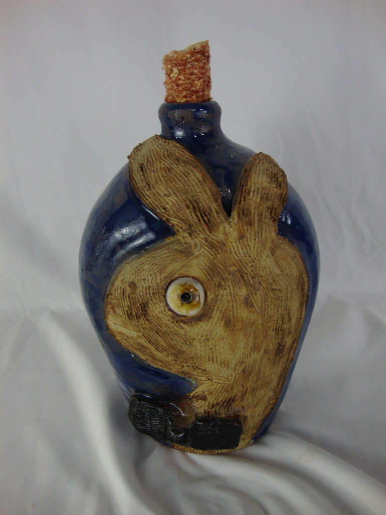 Billy Joe Craven Signed Folk Art Playboy Bunny Face Jug – Standpipe ...