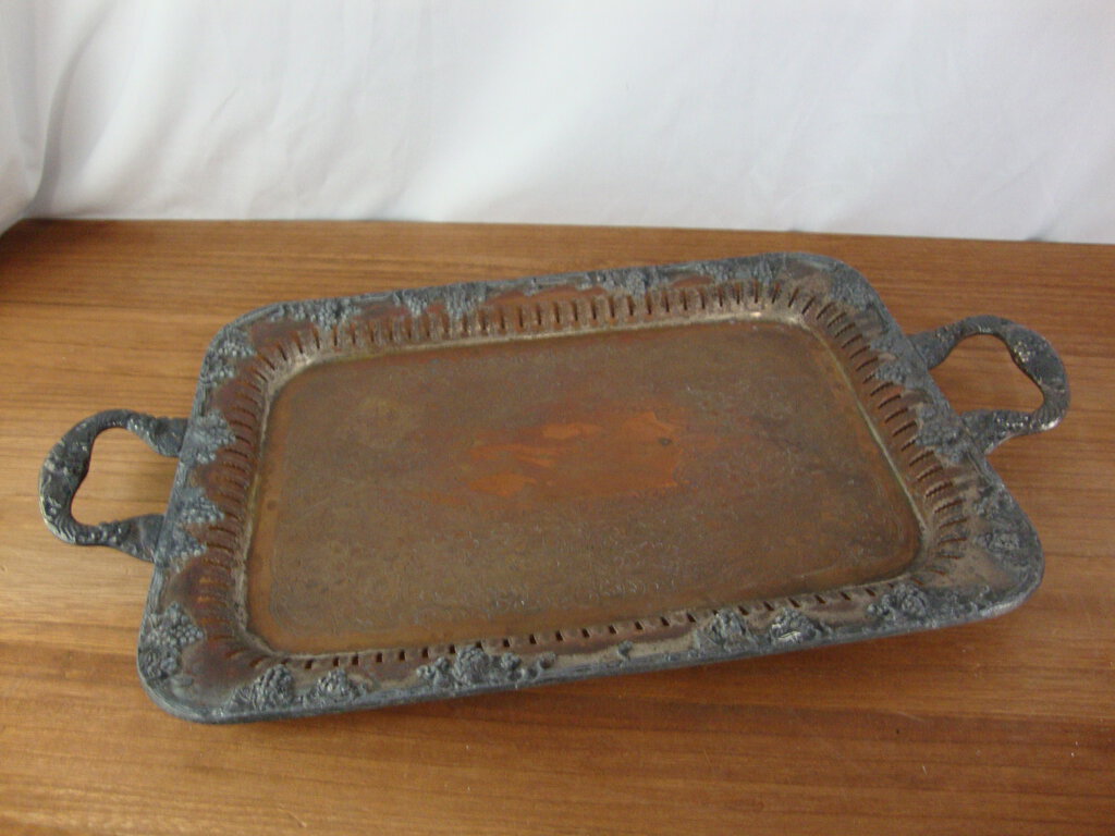 Vintage Gotham 618 P Silver on Copper Harvest Grapes Serving Tray ...