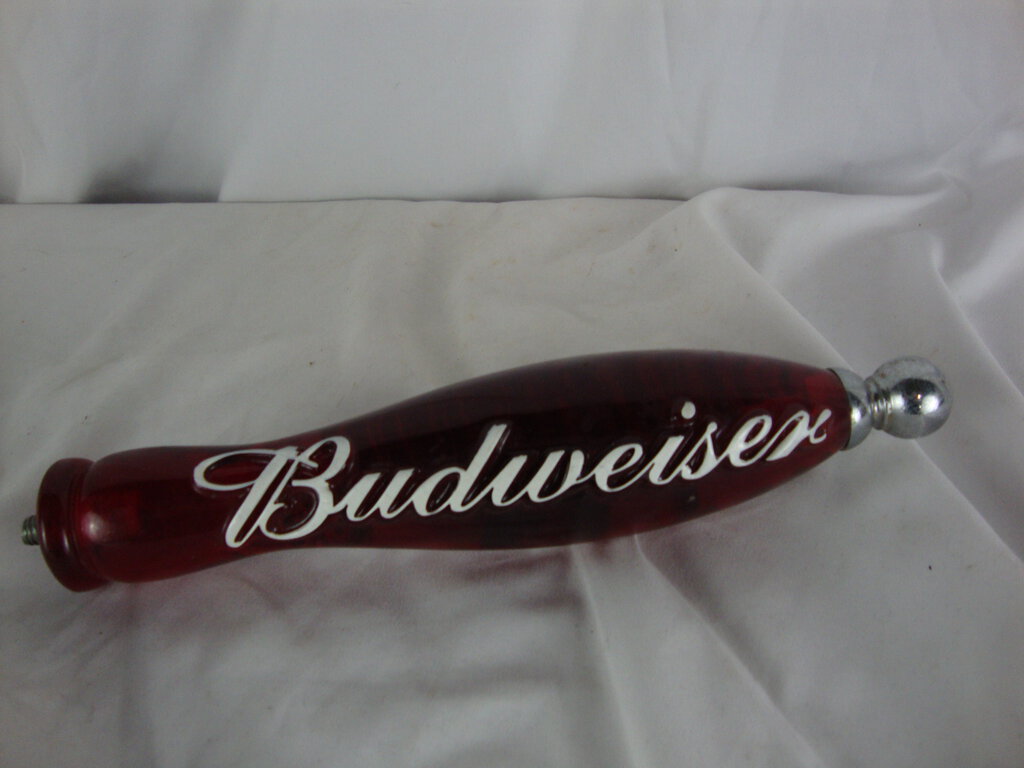 Vintage Budweiser Red Molded Plastic Beer Tap Handle – Standpipe Antiques