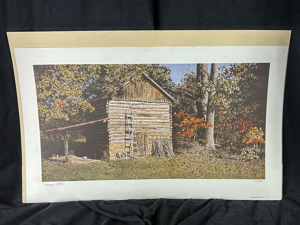 Vintage 1995 Artist Signed "Wary Strangers" by Mel Steele Lithograph ...