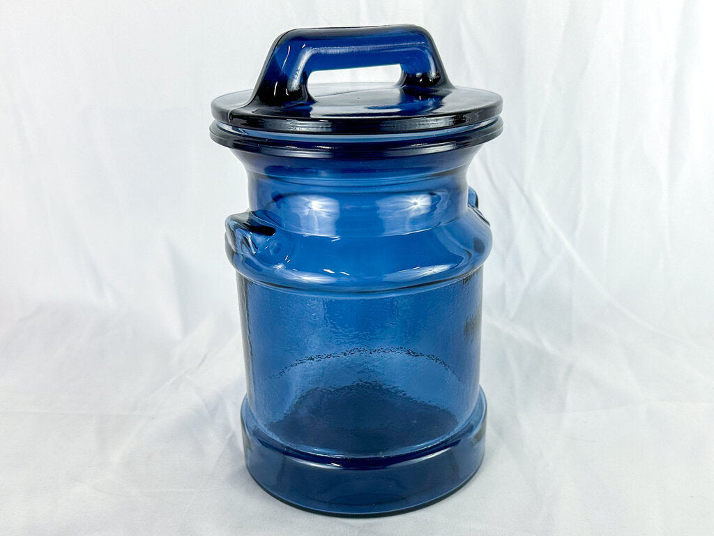 Vintage Blue Glass Canister – Standpipe Antiques