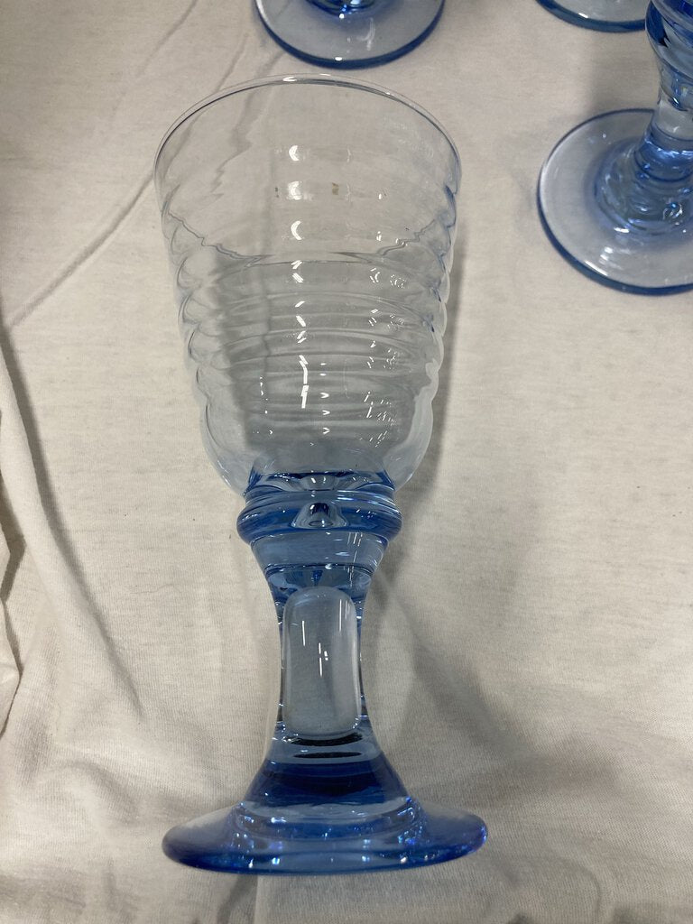 Libbey Sirrus Light Blue Glass Water Glass – Standpipe Antiques